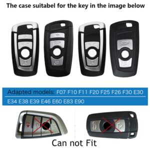 qbuc key fob cover protective case, soft tpu anti-dust protection key case shell keyless remote control smart car key protector for 1/2/3/4/5/6/7 series and x3 x4 m2 m3 m4 m5 m6(black)