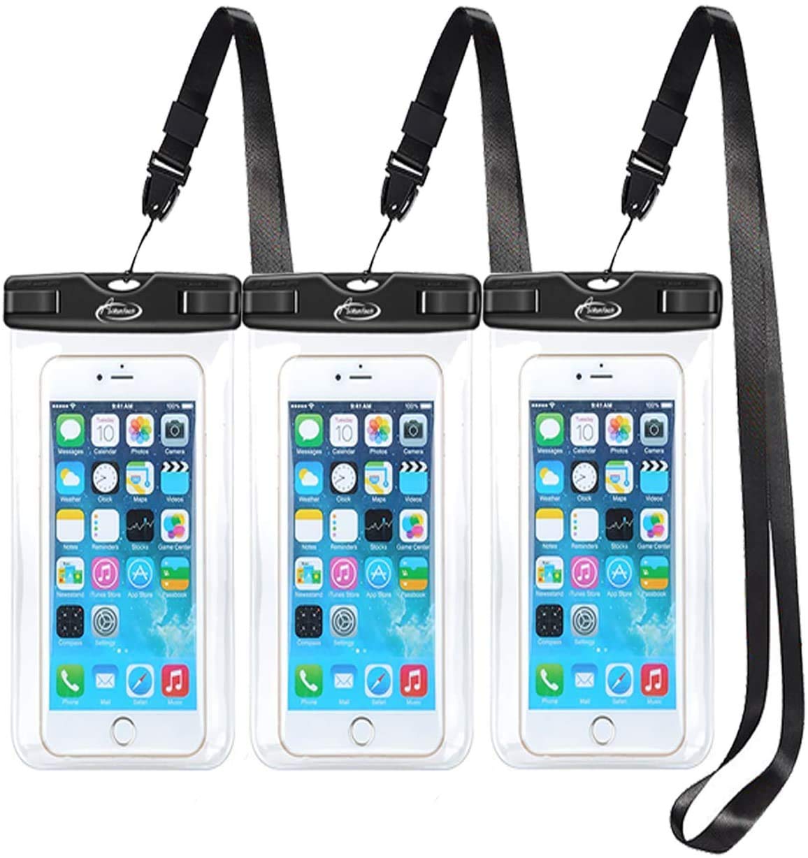 AiRunTech Waterproof Phone Pouch, Waterproof Cell Phone Dry Bag Compatible for iPhone 14 13 12 Pro Max Plus Cellphone Up to 7.0'' Large Waterproof Phone Case -3Pack REGULAR SETS