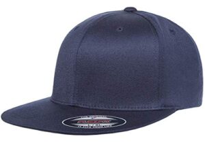 flexfit men's on field pro-baseball cap, navy, small-medium