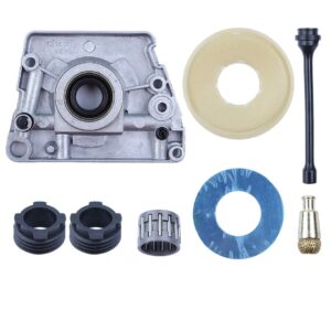 Oil Pump Drive Worm Gear Clutch Dust Cover Set for Husqvarna 268 272 66 61 JONSERED 625 630 670 Chainsaw 501512501