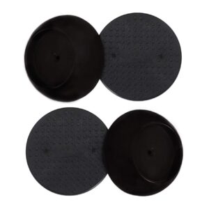 baby gate guru small wall protector 4 pack - black - cup pads to guard your walls from pressure mounted baby gates, pet gates, safety gates, shower curtain rods, and more (4 pack, black)