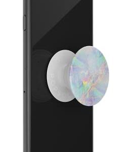 PopSockets Phone Grip with Expanding Kickstand, Marble PopGrip - Opal