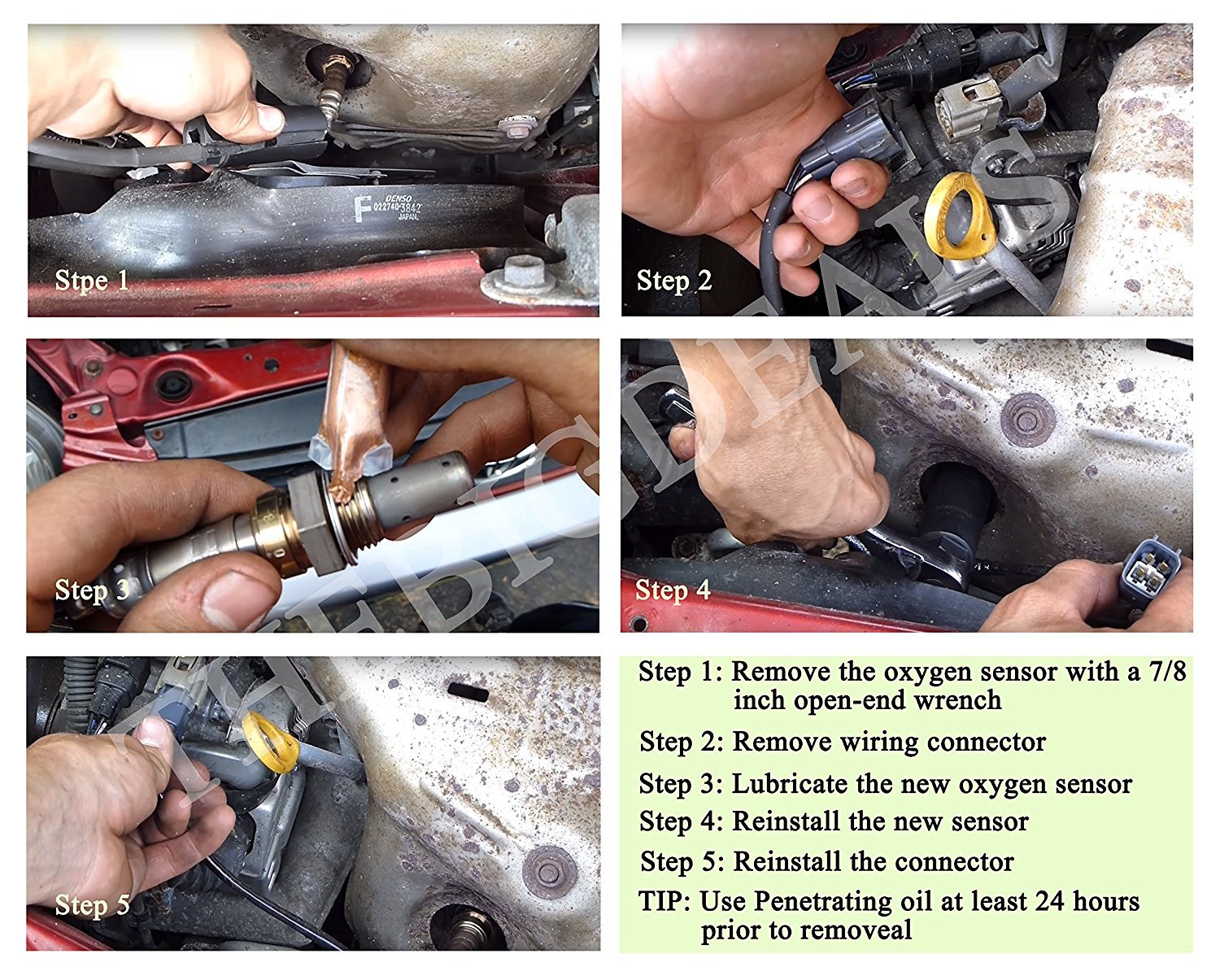 Oxygen Sensor Replacement downstream or upstream For Ford Mercury Lincoln Mazda compatible with 15719