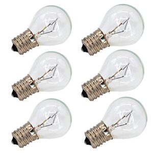 6 pack s11 e17 base 40 watt incandescent bulbs for lava lamps,replacement bulbs for lava lamps,glitter lamps