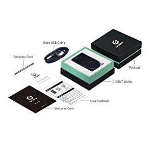 D'CENT Biometric Cold Wallet – Your keys, Your cryptos – Fingerprint authentication