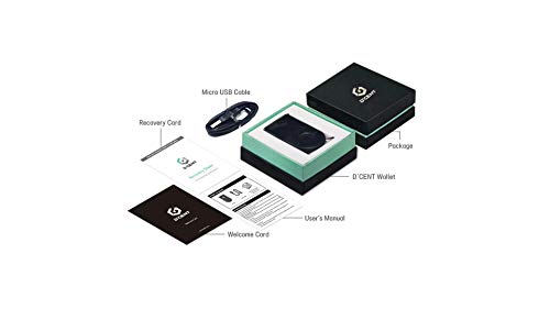 D'CENT Biometric Cold Wallet – Your keys, Your cryptos – Fingerprint authentication