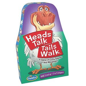 ThinkFun Heads Talk Tails Walk Preschool Toy and Game | Fun Learning for Boys and Girls Age 3 and Up | Hilarious Sounds and Movements | Perfect for Family Activity | SKU: 44001860