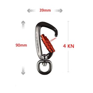 DGRENA Carabiner, Keychain, Spring Buckle，Made of high Hardness Aluminum which is Suitable for hammocks, Home Tools, Camping, Hiking, utilities, and etc. (Gray)