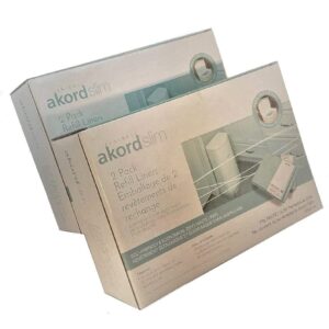 akord 4-pack liner refills for 280 slim model (2 packages of 2)