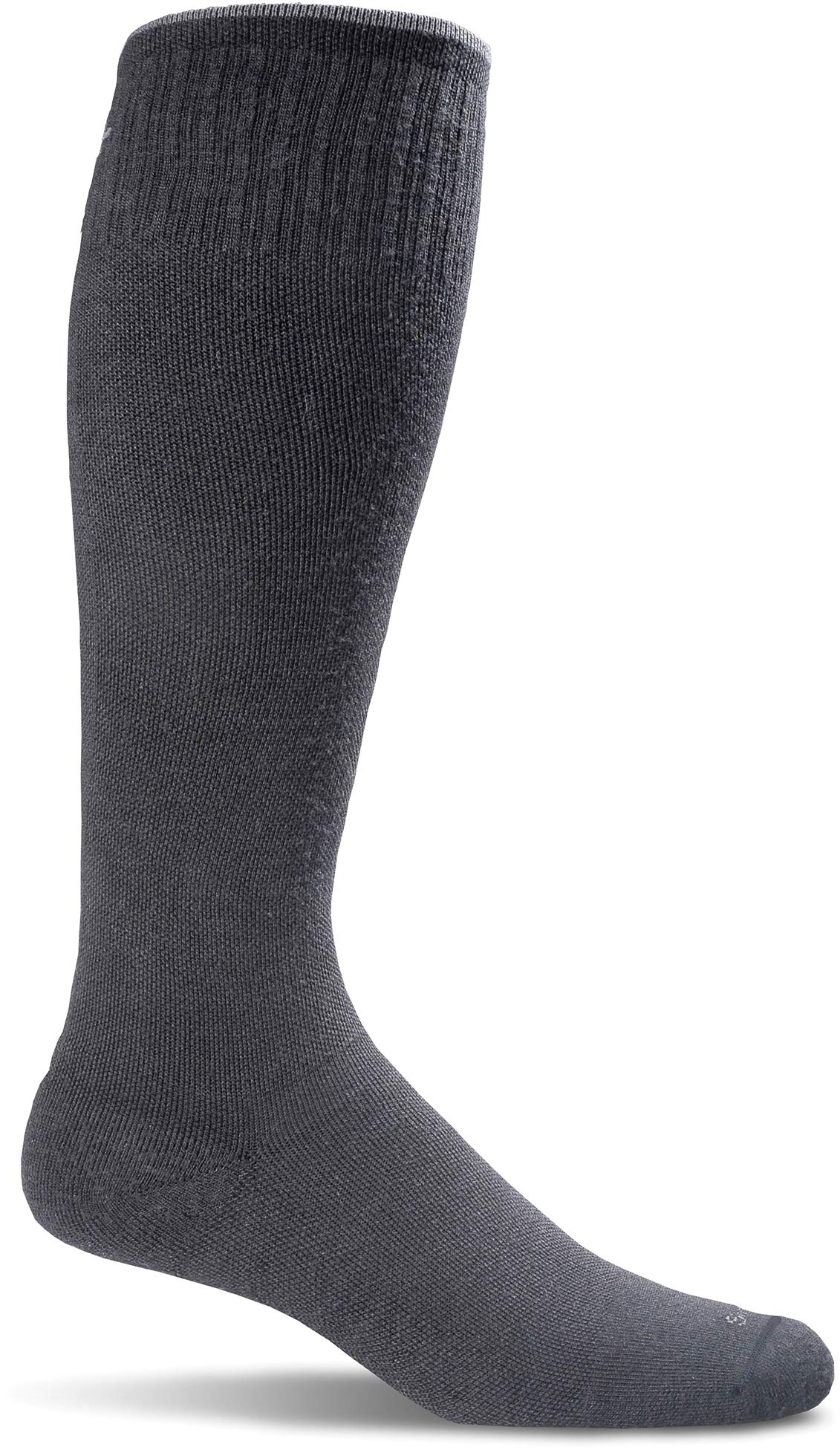 Sockwell Women's Twister Firm Graduated Compression Sock, Solid Black - M/L