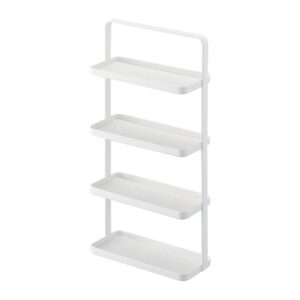 yamazaki home 4298 4-tier accessory tray-jewelry holder & storage organizer, one size, white