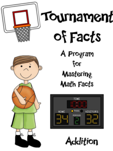 math facts - addition fact fluency program basketball themed