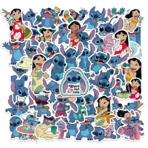 disney stitch stickers waterproof vinyl scrapbook stickers car motorcycle bicycle luggage decal 50pcs pack (stitch)