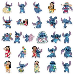 Disney Stitch Stickers Waterproof Vinyl Scrapbook Stickers Car Motorcycle Bicycle Luggage Decal 50pcs Pack (Stitch)