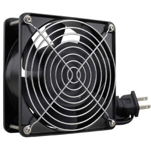 gdstime axial fan 12038, 110v 120v ac 120mm fan, ventilation exhaust projects cooling fan