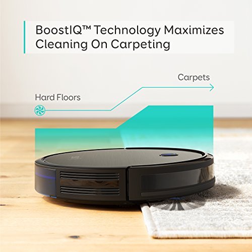 eufy Boost IQ RoboVac 11S (Slim), 1300Pa Strong Suction, Super Quiet, Self-Charging Robotic Vacuum Cleaner, Cleans Hard Floors to Medium-Pile Carpets (Black) (Renewed)