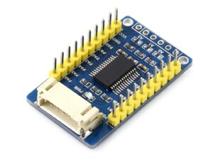 waveshare mcp23017 io expansion board i2c interface expands 16 i/o pins stack to 8 pcs used at the same time allow multi i2c modules to be stacked