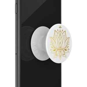 PopSockets Phone Grip with Expanding Kickstand, Mandala PopGrip - Golden Prana