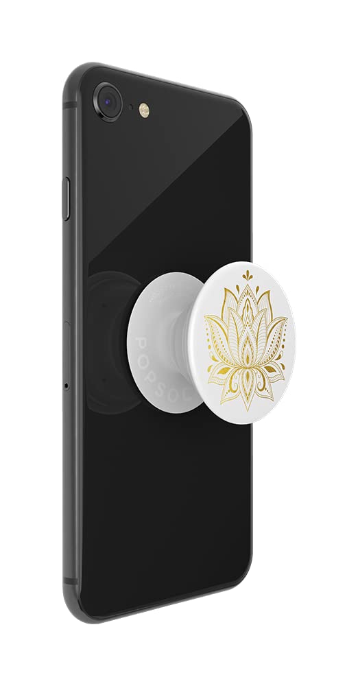 PopSockets Phone Grip with Expanding Kickstand, Mandala PopGrip - Golden Prana