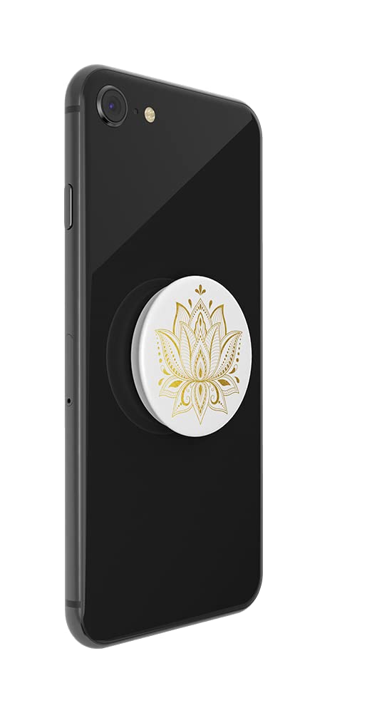 PopSockets Phone Grip with Expanding Kickstand, Mandala PopGrip - Golden Prana