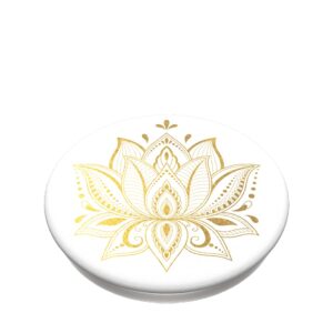 PopSockets Phone Grip with Expanding Kickstand, Mandala PopGrip - Golden Prana