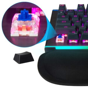 Rosewill NEON K75 V2 Mechanical Gaming Keyboard, 19 RGB Backlit Modes 104 Keys Aluminum Base Blue Switches for Win/Mac/Linux/Unix