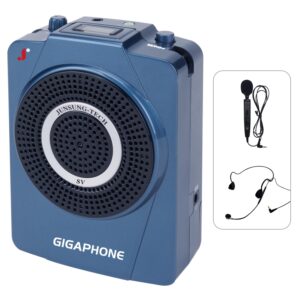 gigaphone sv 40w portable voice amplifier with microphones