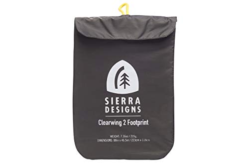 Sierra Designs Clearwing 2 Footprint Lightweight, WR/PU1800mm, Fitted Ground Camping Tarp Designed for The Clearwing 2 Person Tent