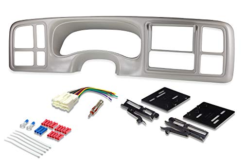 SCOSCHE Install Centric ICGM16BN Compatible with Select 1999-2002 GM Trucks ISO Double DIN Shale Complete Basic Installation Solution for Installing an Aftermarket Stereo,Black