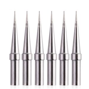 6pcs replacement tips weller et soldering iron tips for wes51/50,wesd51,we1010na,pes51 / 50,lr21 et tip series (6pcs-02)