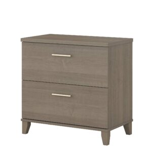 bush somerset lateral file cabinet, ash gray (wc81680)