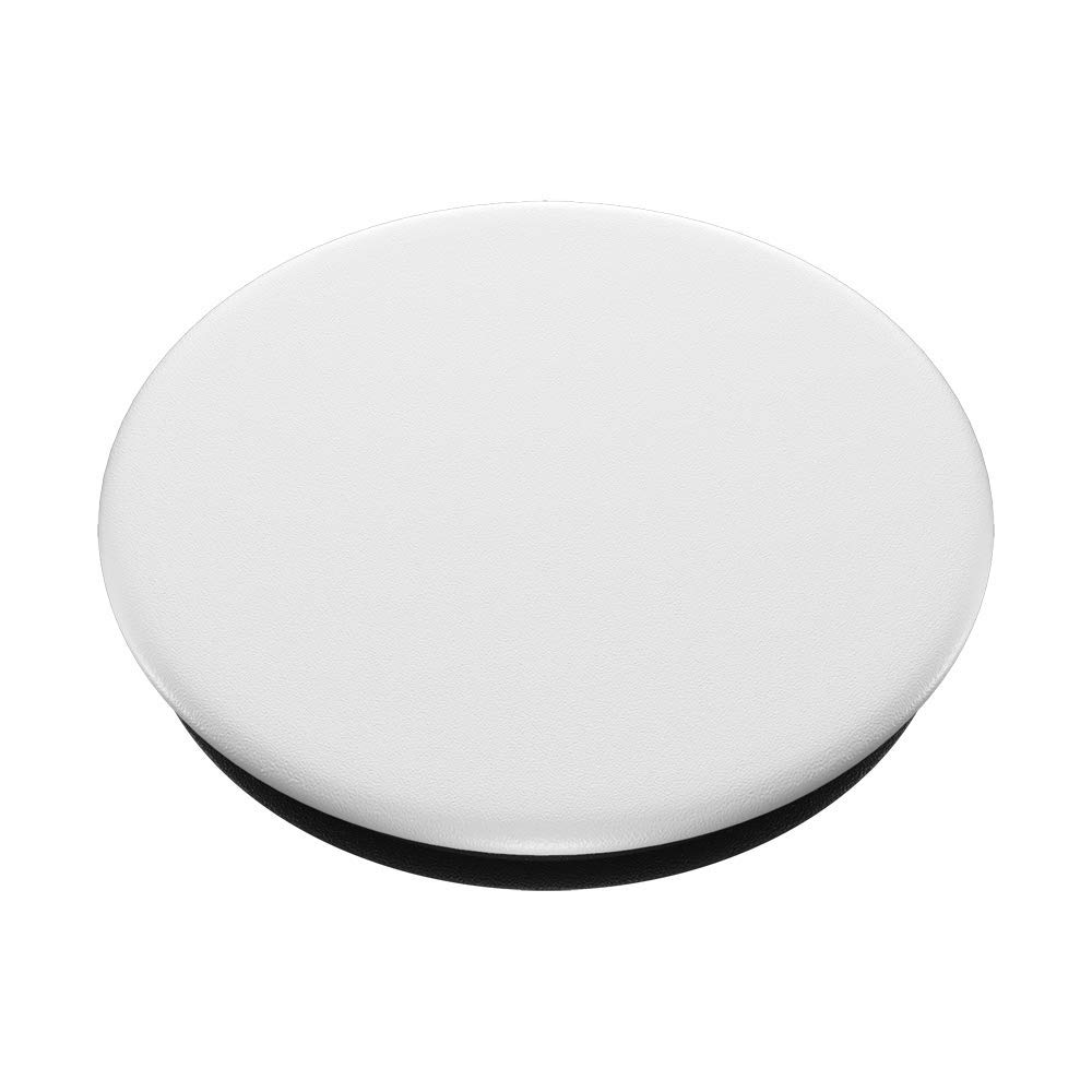 PopSockets Phone Grip with Expanding Kickstand, White on Black