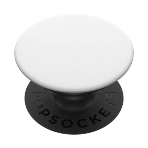 PopSockets Phone Grip with Expanding Kickstand, White on Black