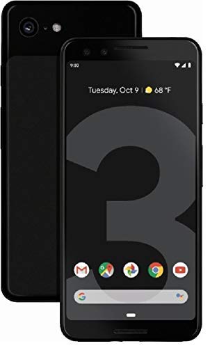 Google Pixel 3 Unlocked GSM/CDMA - US Warranty (Direct from Google) (Black, 64GB) (Renewed)