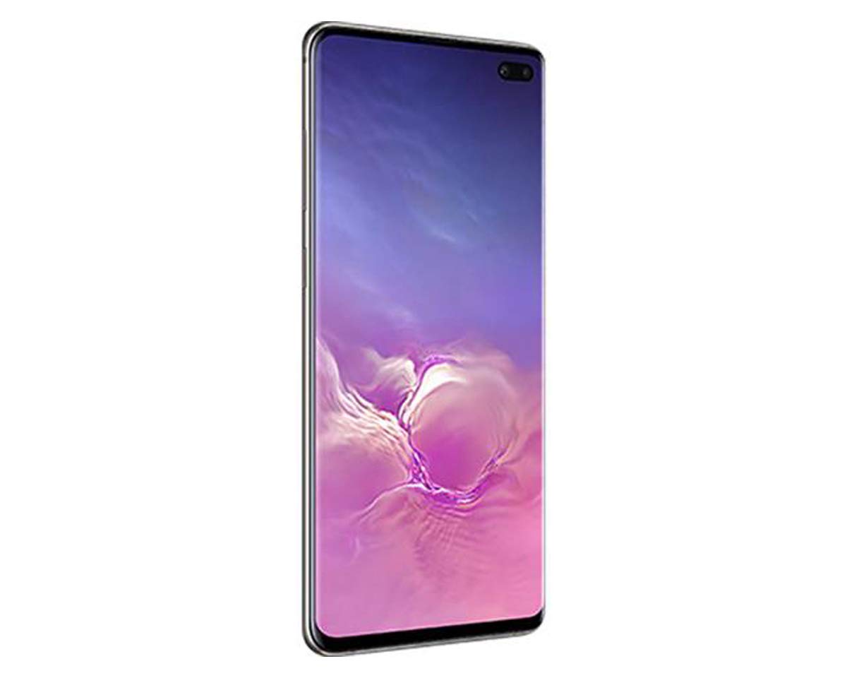 Samsung Galaxy S10+ Plus 128GB+8GB RAM SM-G975F/DS Dual Sim 6.4" LTE Factory Unlocked Smartphone International Model, No Warranty (Prism Black)