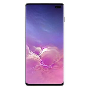 Samsung Galaxy S10+ Plus 128GB+8GB RAM SM-G975F/DS Dual Sim 6.4" LTE Factory Unlocked Smartphone International Model, No Warranty (Prism Black)