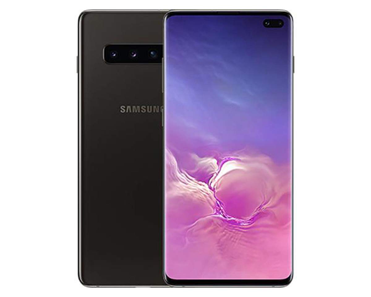 Samsung Galaxy S10+ Plus 128GB+8GB RAM SM-G975F/DS Dual Sim 6.4" LTE Factory Unlocked Smartphone International Model, No Warranty (Prism Black)