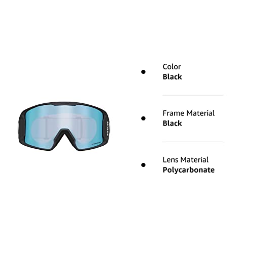 Oakley Line Miner Snow Goggle (Matte Black Frame/Prizm Sapphire Iridium Lens) with Large Goggle Soft Case