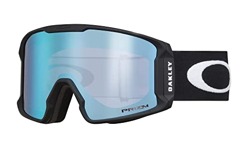 Oakley Line Miner Snow Goggle (Matte Black Frame/Prizm Sapphire Iridium Lens) with Large Goggle Soft Case