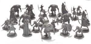 drunk'n dragon dnd enemies minis 25 fantasy miniatures for tabletop/dungeons and dragons roleplaying games - bulk minis unpainted- monsters figures starter set - compatible dnd