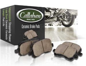 Callahan Drilled and Slotted 8 Lug Rear Brake Rotors and Metallic Brake Pads Brake Kit [For Ford Excursion F-250 F-350 Super Duty Application Specific]