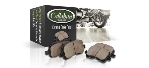 Callahan Drilled and Slotted 8 Lug Rear Brake Rotors and Metallic Brake Pads Brake Kit [For Ford Excursion F-250 F-350 Super Duty Application Specific]