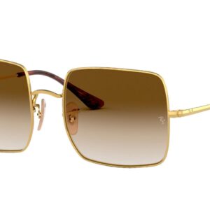 Ray-Ban Women's RB1971 Square Sunglasses, Gold/Clear Gradient Brown, 54 mm