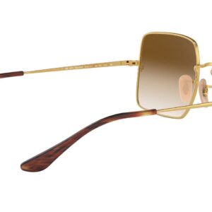 Ray-Ban Women's RB1971 Square Sunglasses, Gold/Clear Gradient Brown, 54 mm