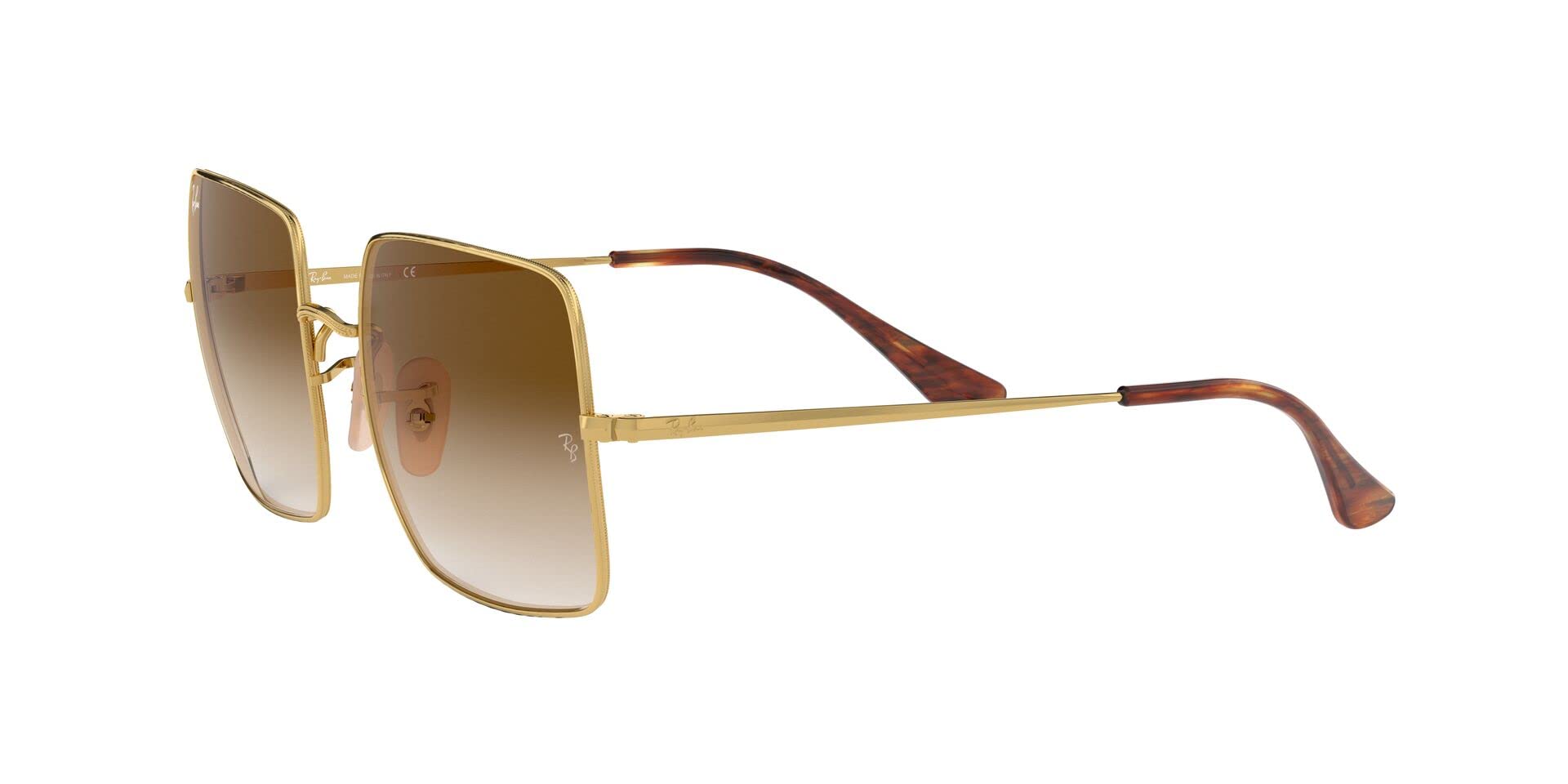 Ray-Ban Women's RB1971 Square Sunglasses, Gold/Clear Gradient Brown, 54 mm