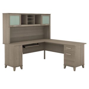 bush furniture somerset l shaped desk with hutch