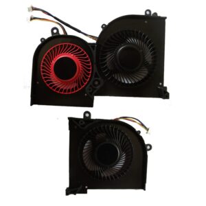 Fan Replacement for MSI GS65VR GS65 Stealth 8SE 8SF 8SG CPU Fan + Gpu Fan 16Q2-CPU-CW 16Q2-GPU-CW