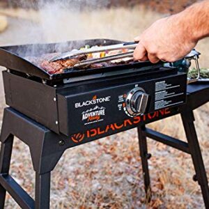 Blackstone Table Top Grill - 17 Inch Portable Gas Griddle - Propane Fueled - for Outdoor Cooking While Camping, Tailgating or Picnicking (Black)