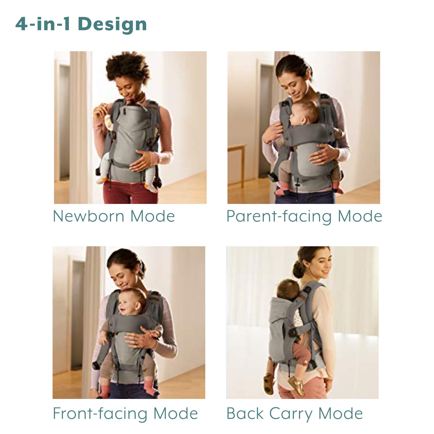 Born Free Baby Carrier - Baby Holder Carrier with Four Modes of Use, Adjustable Sling and Easy to Use Design