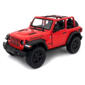 2018 jeep wrangler rubicon no top red - kinsmart p/b